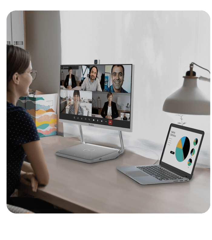 Yealink A24 DeskVision Collaboration Display for personal and phone ...